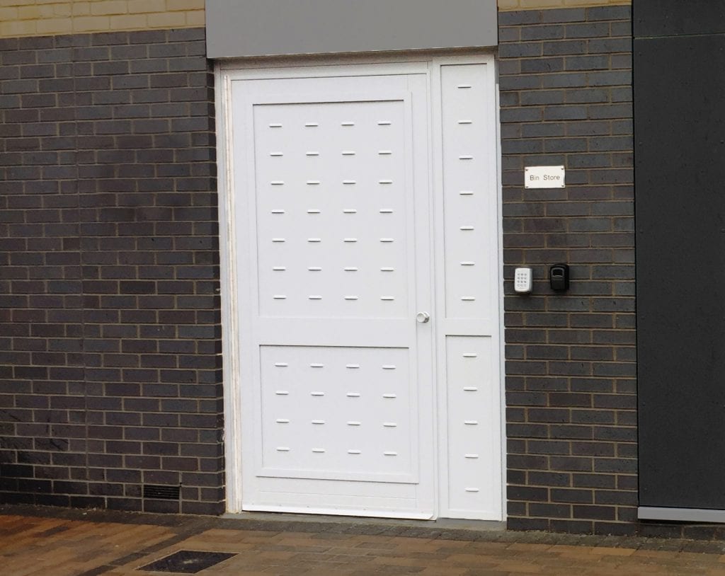 Bin Store Doors: Why Choose Punched Louvre? - Warrior Doors